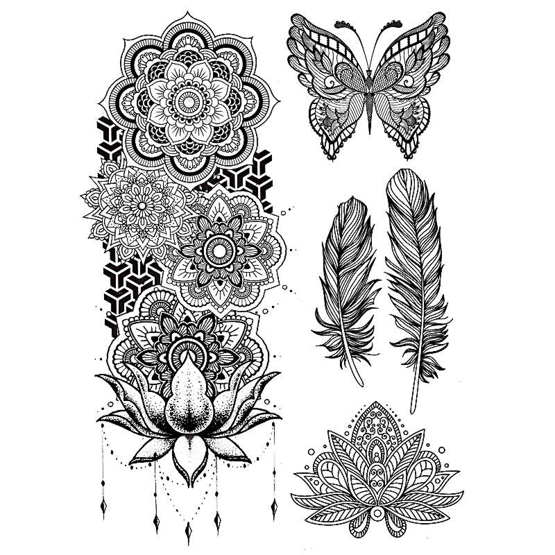 Tatouage Plume Mandalanull