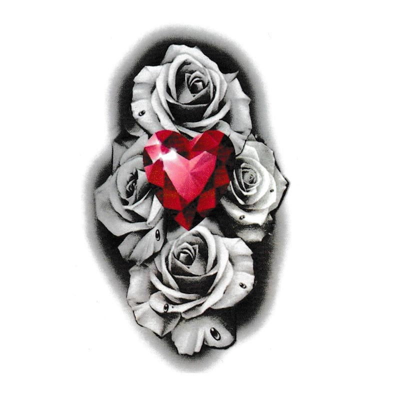 Tatouages De Roses Noires Et Rouges Chic Net Tatouages Roses Rouges Et